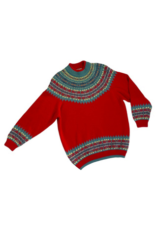 Vintage Red Nordic Style Sweater Selected By Ankh By Racquel Vintage ...