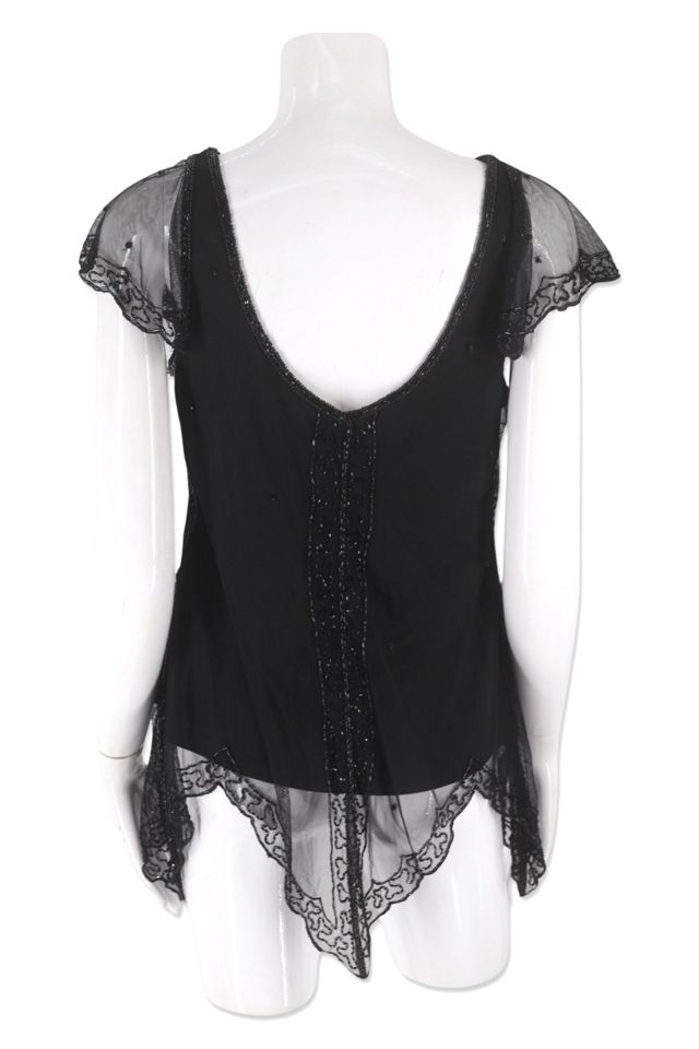 1990s Art Deco Beaded Mesh Top Selected By Ritual Vintage | Free People