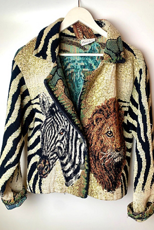 Vintage Woven Jungle Animal Jacket Selected by Nomad Vintage | Free People