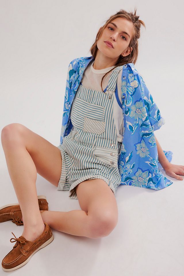 We The Free Ziggy Striped Shortalls | Free People