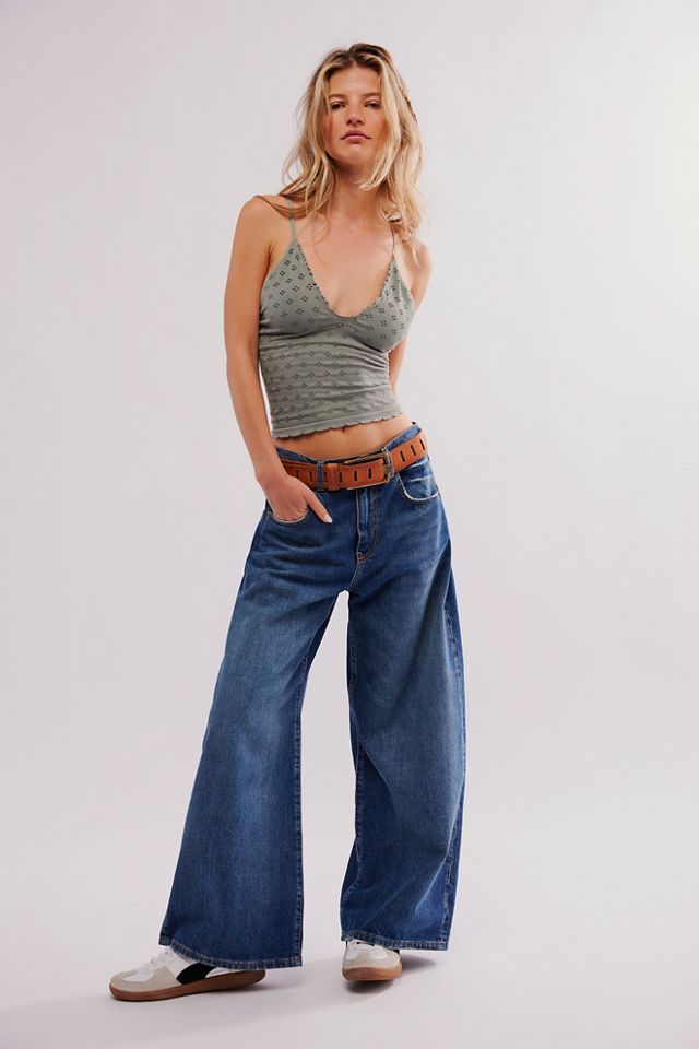 Eyelet Seamless Triangle Cami | Free People