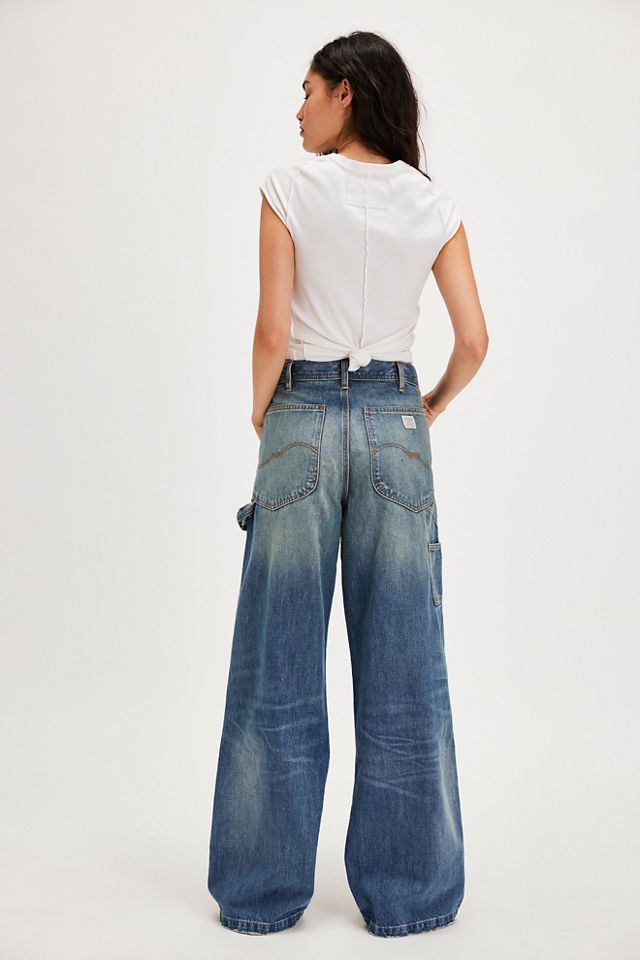Denimist Teri Carpenter Wide Leg Jeans Free People