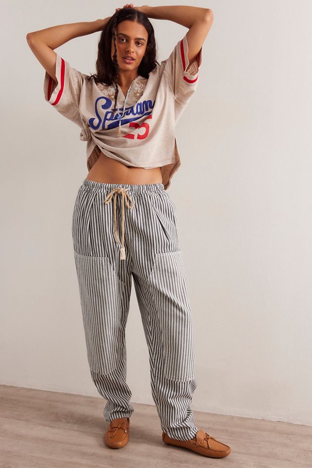 Dr. Collectors Pleated Easy Pants | Free People UK
