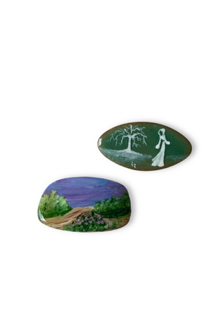 Vintage Hand-crafted Enamel Scenic Pin Set Selected by MARMALADE | Free ...