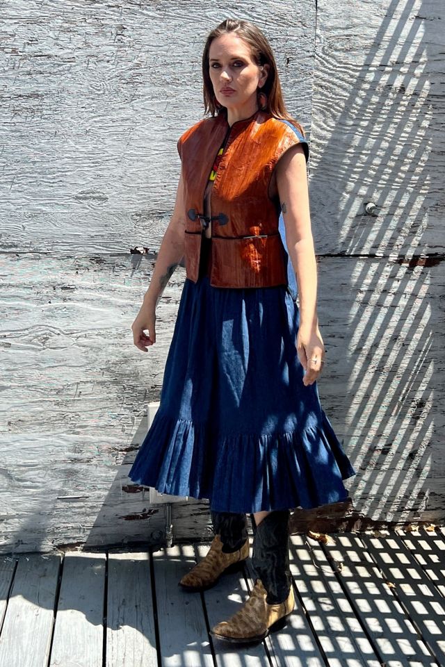 Vintage 1980s Gene Ewing for Bis Western Vest And Skirt Set Selected by ...