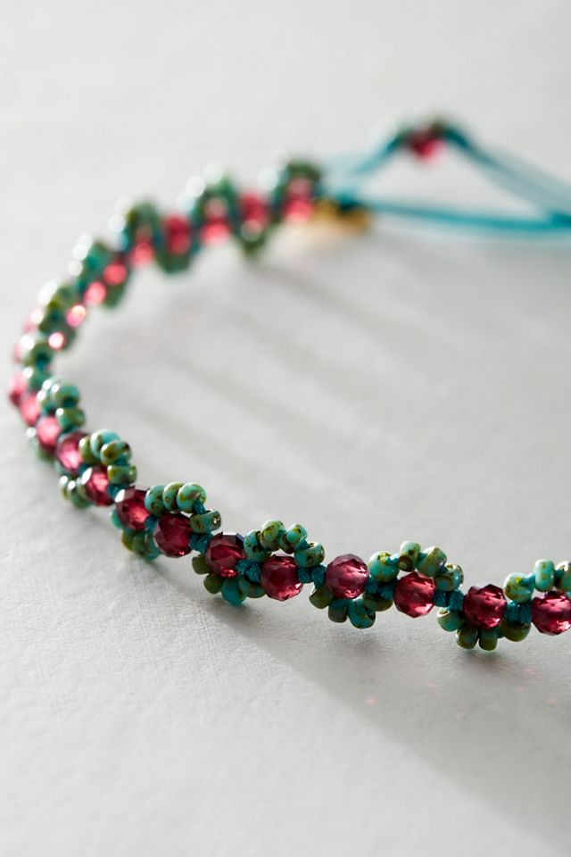 Handmade Beaded Wave Bracelet | Free People