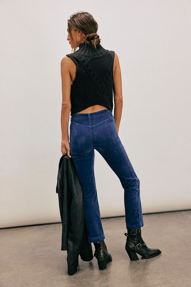 High Time Velvet Kick Flare Pants | Free People UK