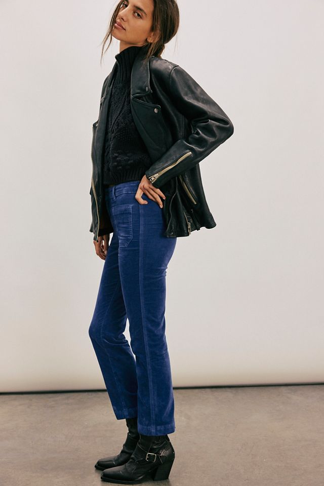 High Time Velvet Kick Flare Pants | Free People UK