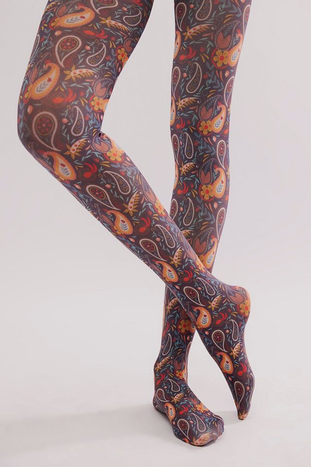 Moden Folk Floral Tights | Free People UK