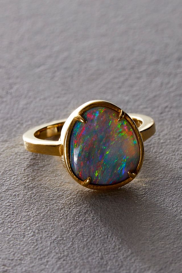 Atma Prema Black Opal Ring | Free People