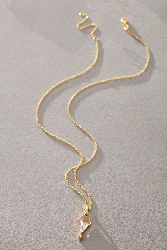 Dea Dia Quartz Diamond Necklace | Free People UK