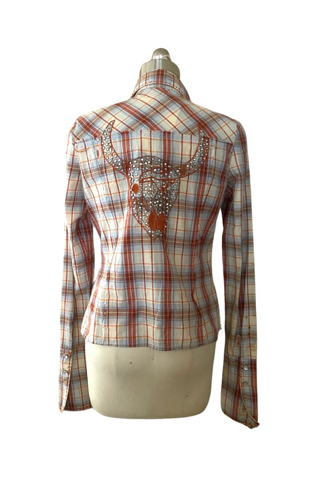 Y2K Rhinestone Cowgirl Snap Shirt Selected By Ritual Vintage | Free People