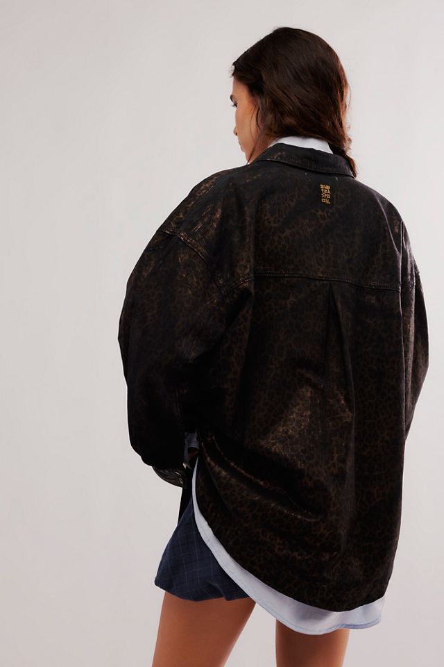 OneTeaspoon Night Animal Longline Denim Shirt | Free People