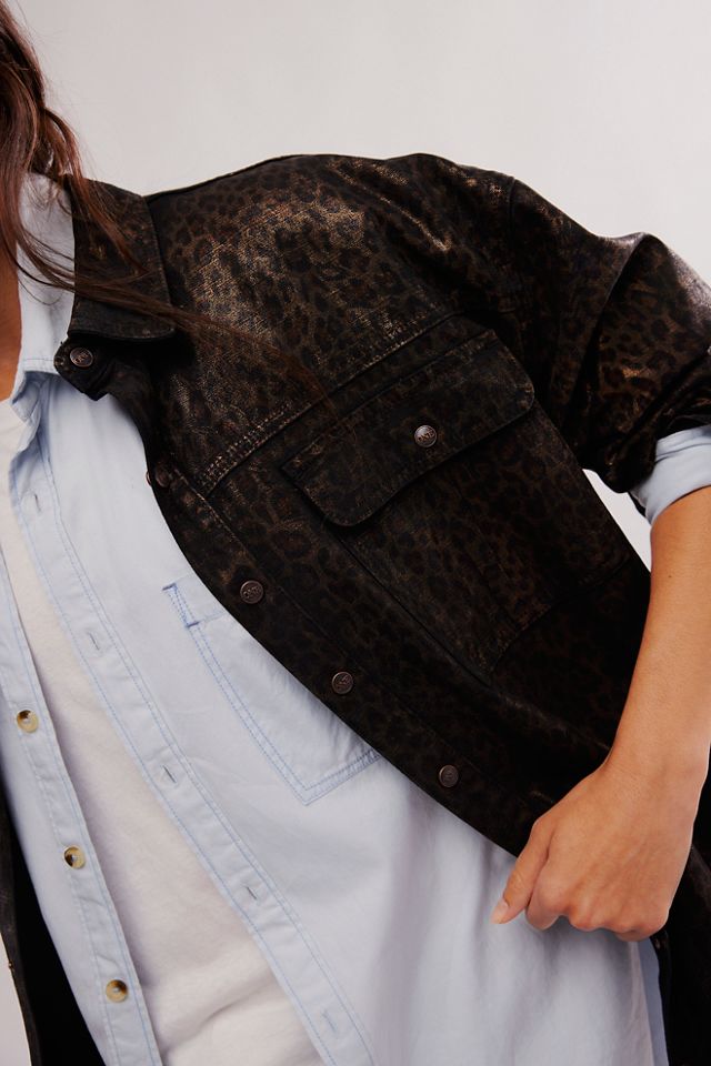 OneTeaspoon Night Animal Longline Denim Shirt | Free People