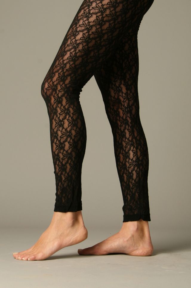 Lace Footless Tights | Free People