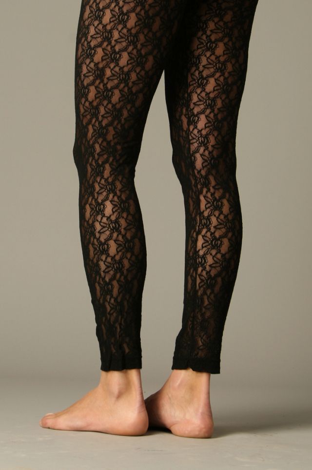 Lace Footless Tights | Free People