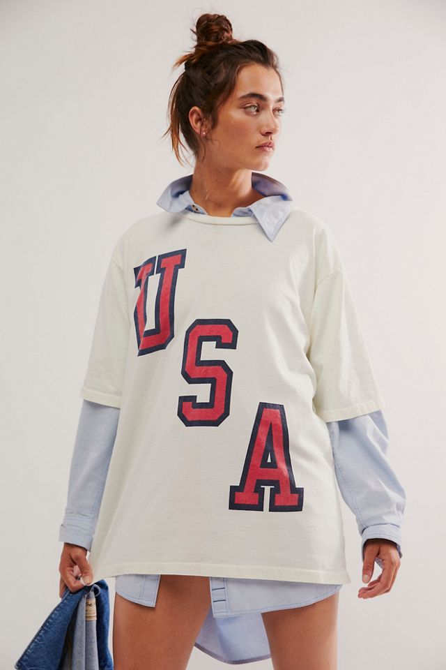 USA Letter Tee | Free People