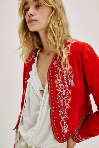 Nigel Preston Collarless Edge To Edge Jacket | Free People
