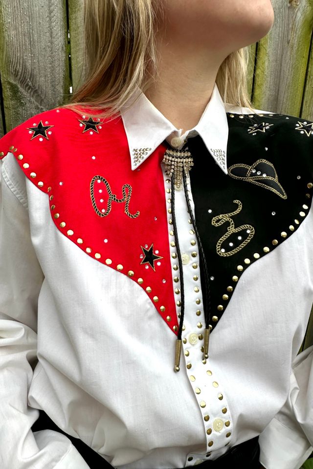 Vintage Rhinestone Western Shirt Selected by Grievous Angel Vintage ...