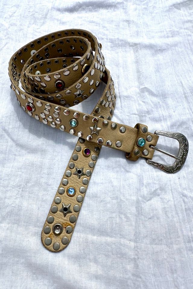 Vintage Star Studded and Jeweled Leather Belt Selected by Grievous ...