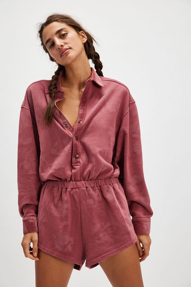 We The Free Carson Washed Playsuit | Free People UK