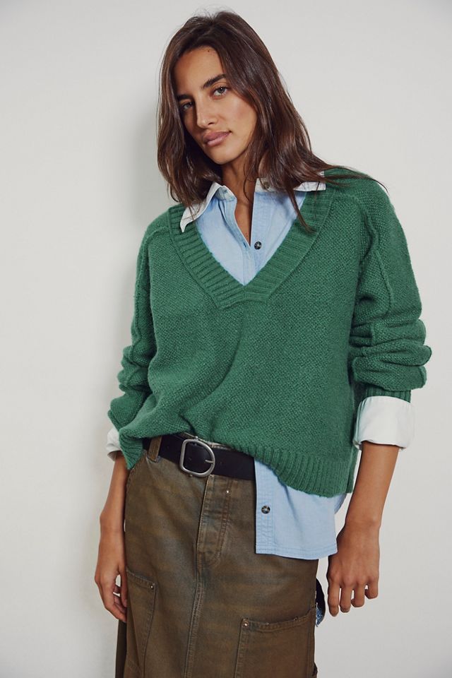 Rhea V-Neck Pullover | Free People