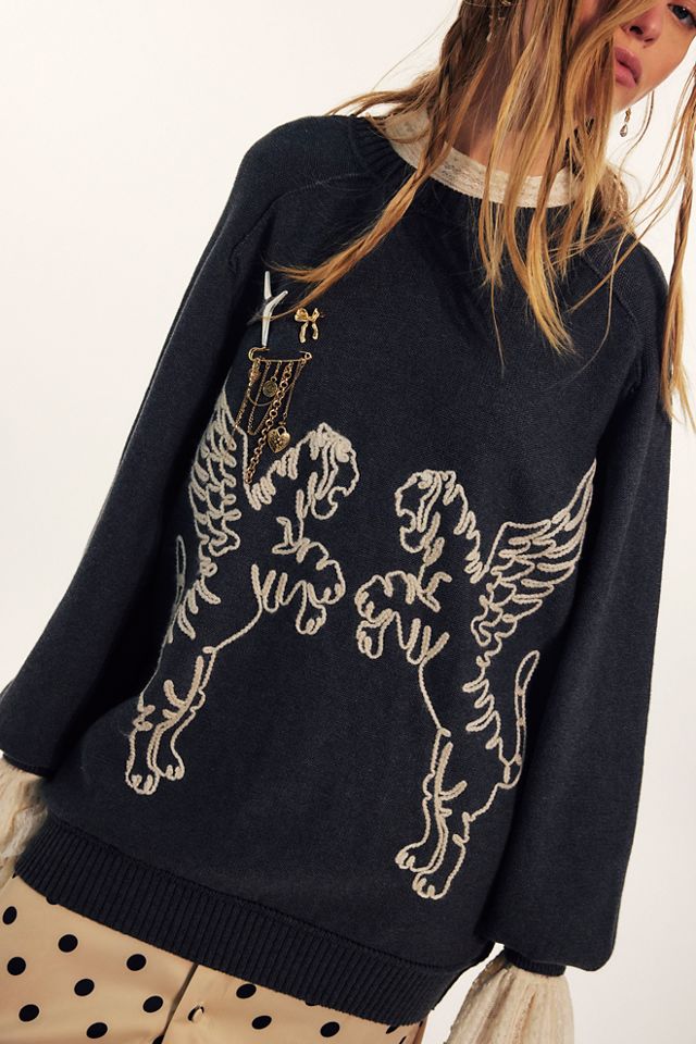 We The Free Graphic Crewneck Sweater | Free People