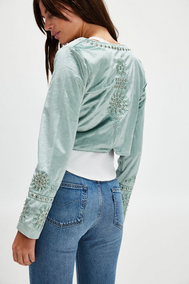 Fp X Understated Leather Velvet Tie Top Free People Uk