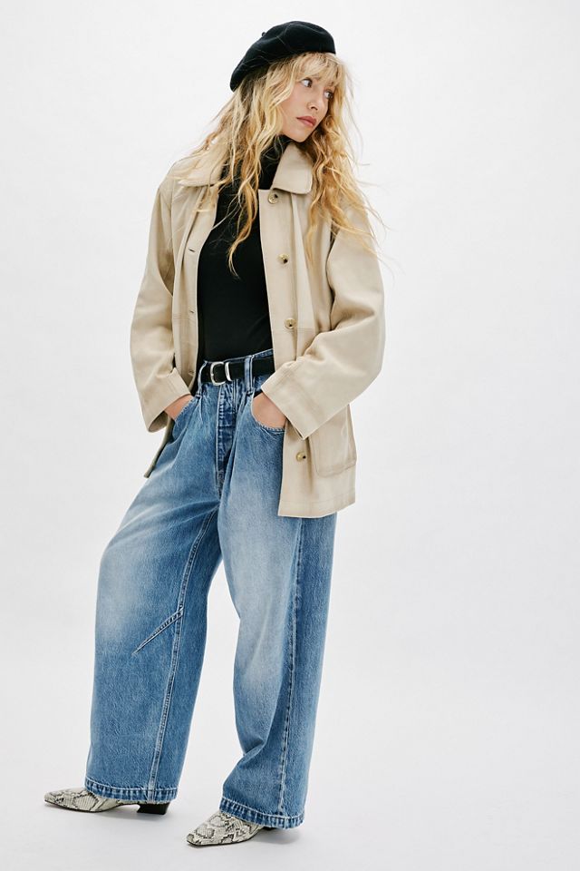 CRVY Nash Pull-On Jeans | Free People UK