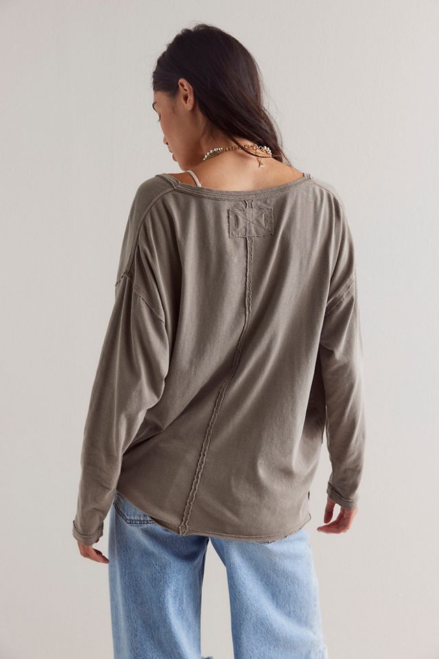 We The Free Nina V-Neck Long-Sleeve Tee | Free People