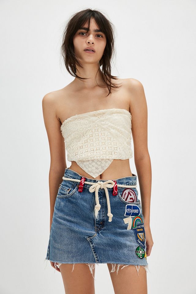 Riley Vintage Archive Mini Skirt Free People