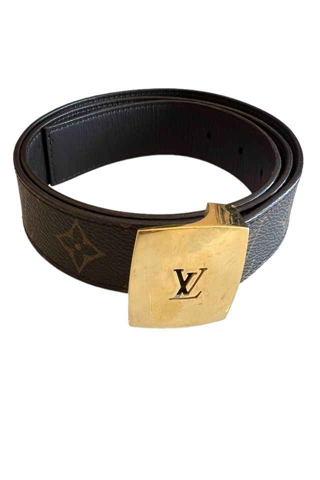 Vintage Louis Vuitton Monogram Logo Belt Selected by Personal Choice ...