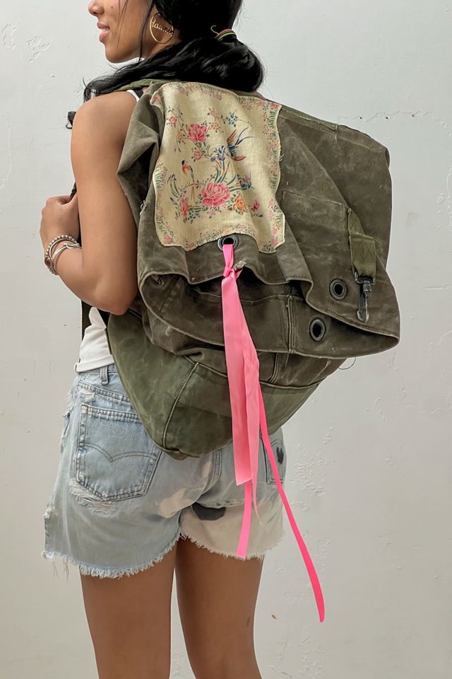 Anna Corinna Reworked Vintage Backpack Duffel Flowers | Free People