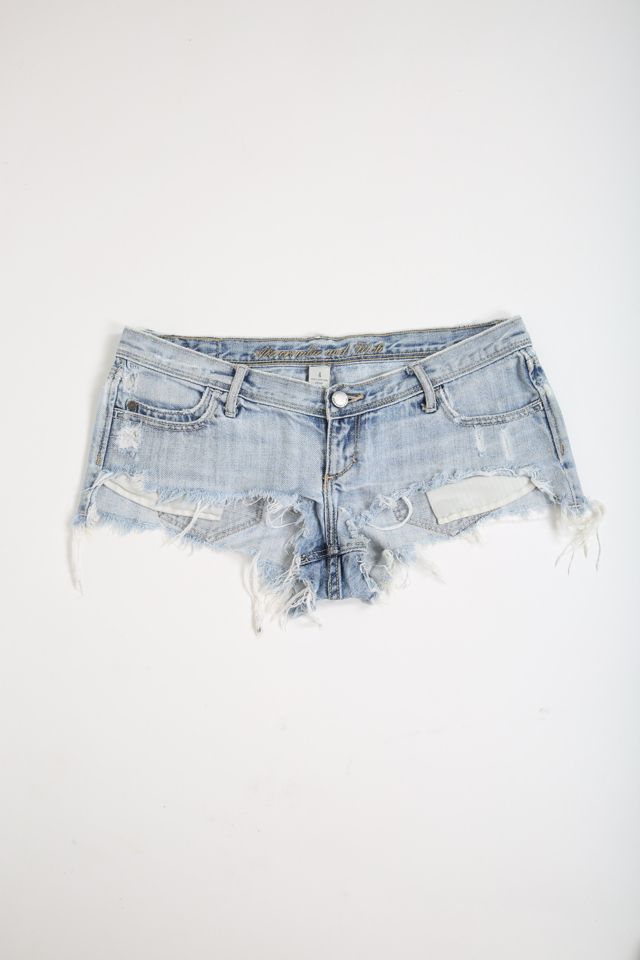 Y2K Denim Cutoff Micro Short Shorts Selected by Love Rocks Vintage ...
