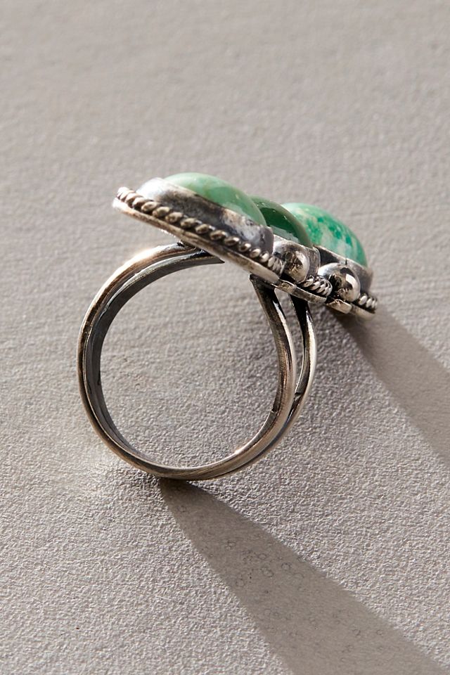 Broken Arrow Triple Stone Ring | Free People UK