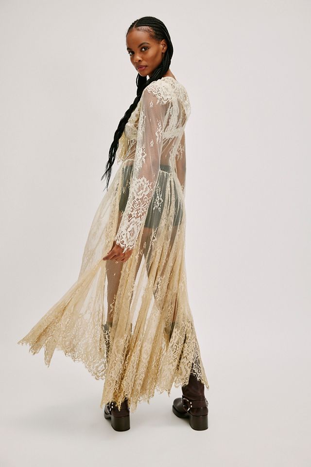 Nigel Preston Lace Robe | Free People UK
