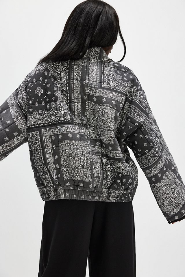 Printed Dolman Quilted Knit Jacket | Free People