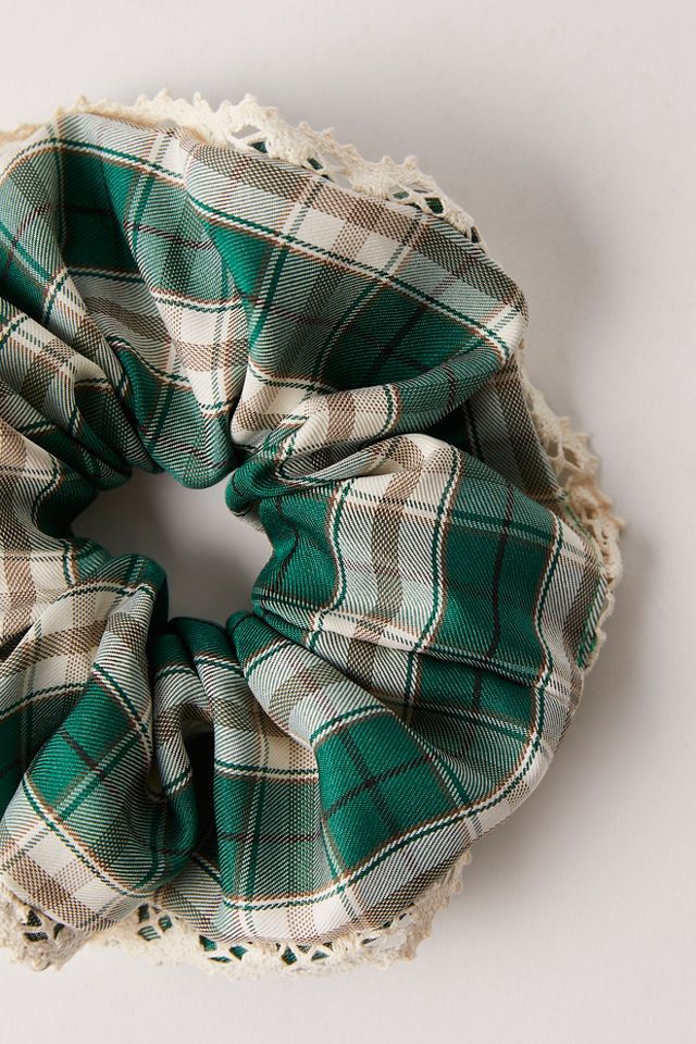 Stirling Plaid Jumbo Scrunchie | Free People