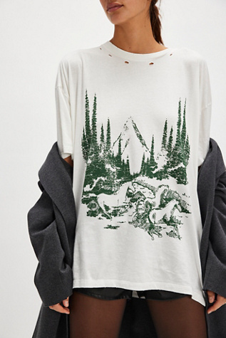 T-shirt une-taille Mustang Montagne | Free People FR