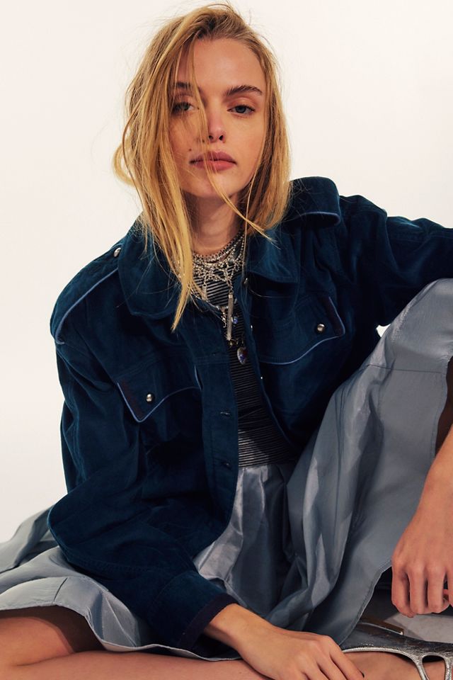 We The Free Officer Velvet Jacket | Free People