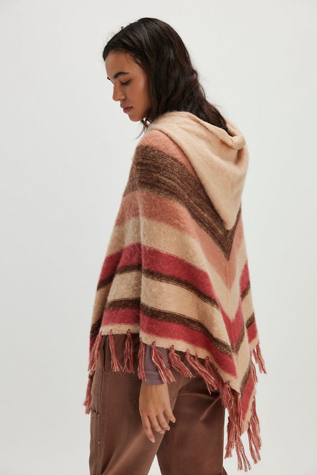 Striped Turtleneck Poncho | Free People