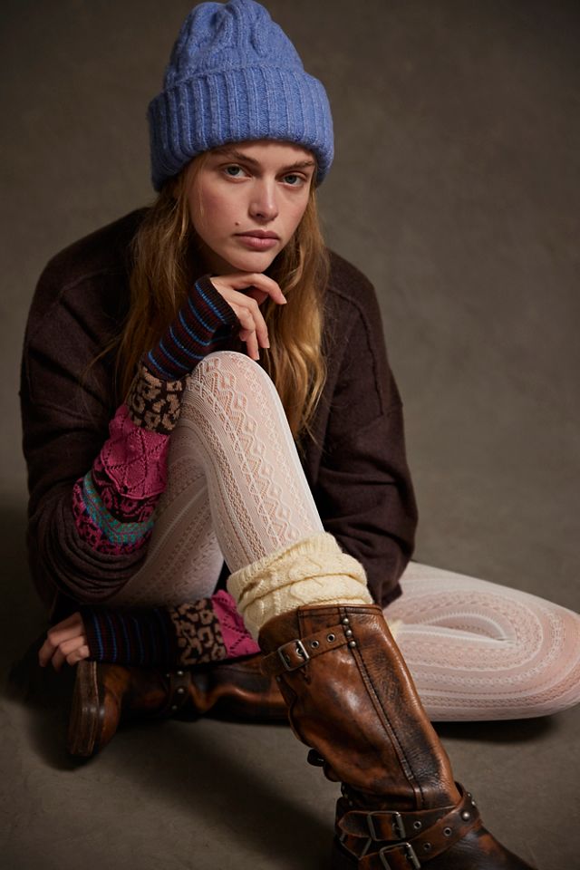 Sweet Lace Pointelle Tights | Free People UK