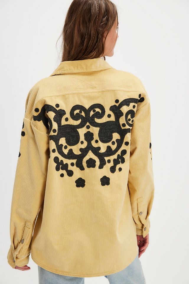 We The Free Folk Applique Cord Shirt | Free People