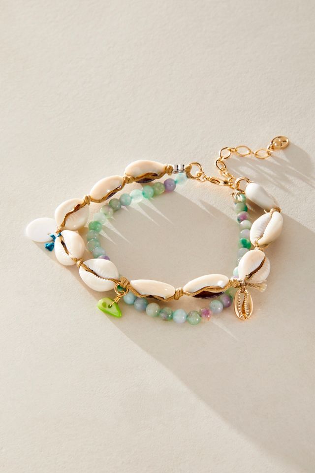 Ariana Ost Stella Shell Anklet | Free People