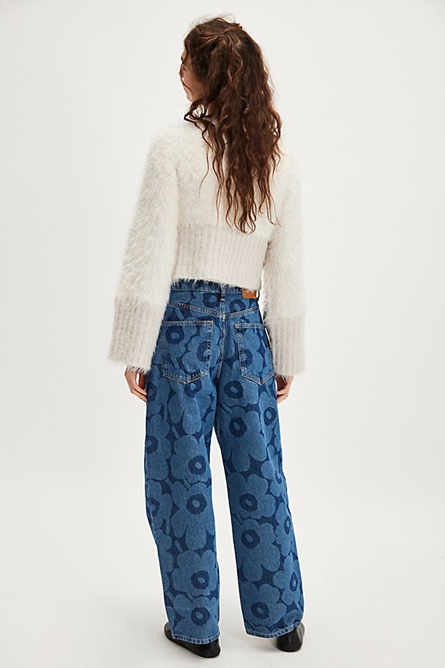 Marimekko Maridenim Barrel Unikko Jeans | Free People Marimekko Maridenim Barrel Unikko Jeans | Free People
