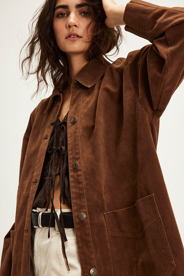 We The Free Avery Vegan Suede Jacket | Free People