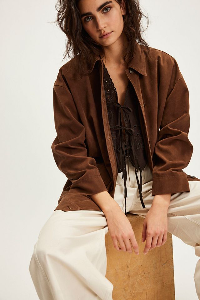 We The Free Avery Vegan Suede Jacket | Free People