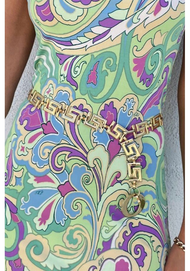 Gold Tone Greek Key Belt Selected by Madly Vintage | Free People