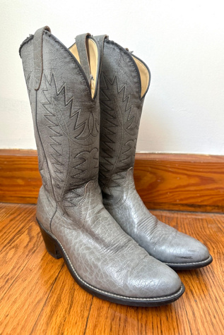 Vintage Grey Cowboy Boots Selected by Grievous Angel Vintage | Free People