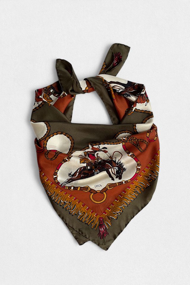 Vintage Silk Rodeo Cowboy Scarf Selected by MARMALADE | Free People